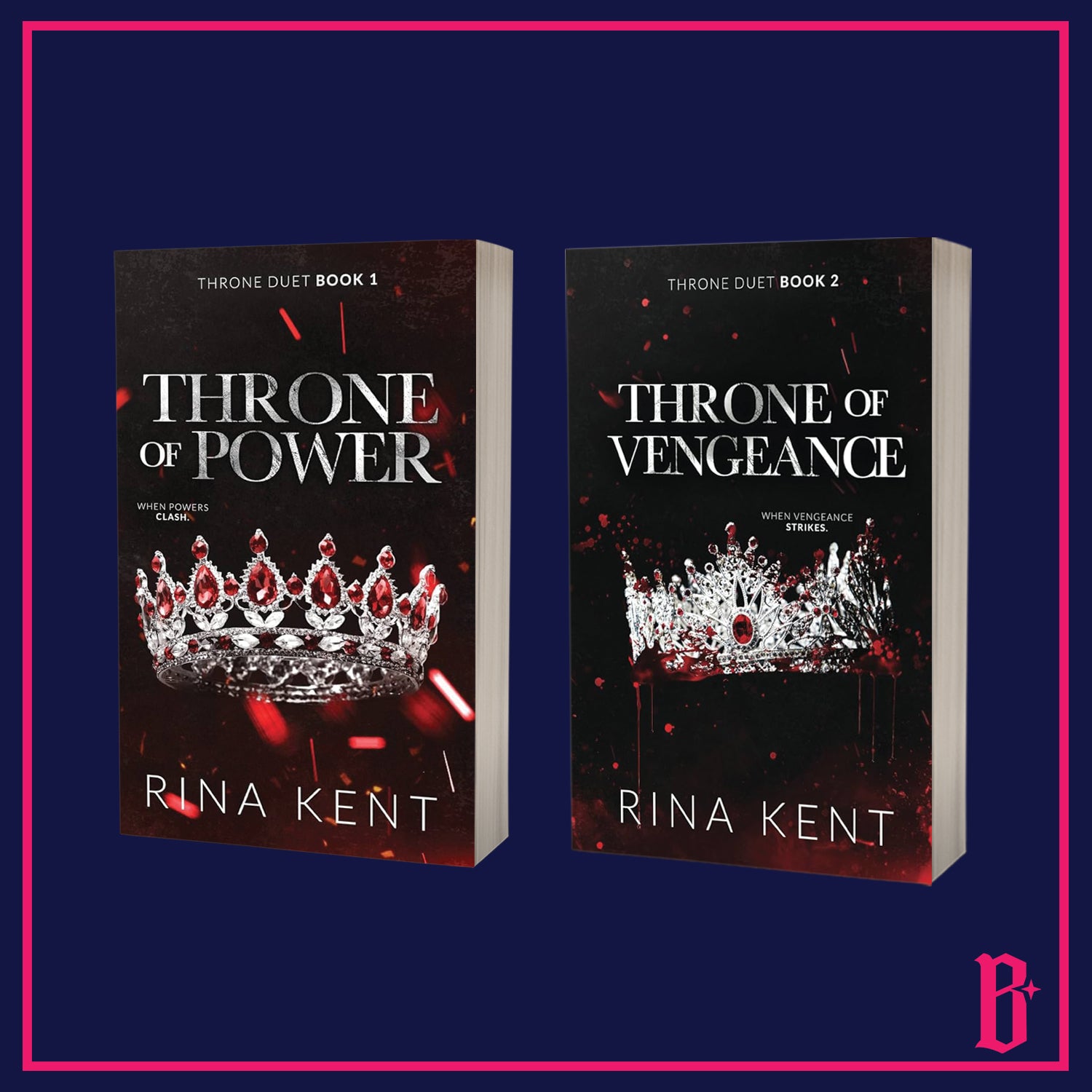 Throne Duet by Rina Kent (Discreet Edition, Foiled Bookplate) – Baddies